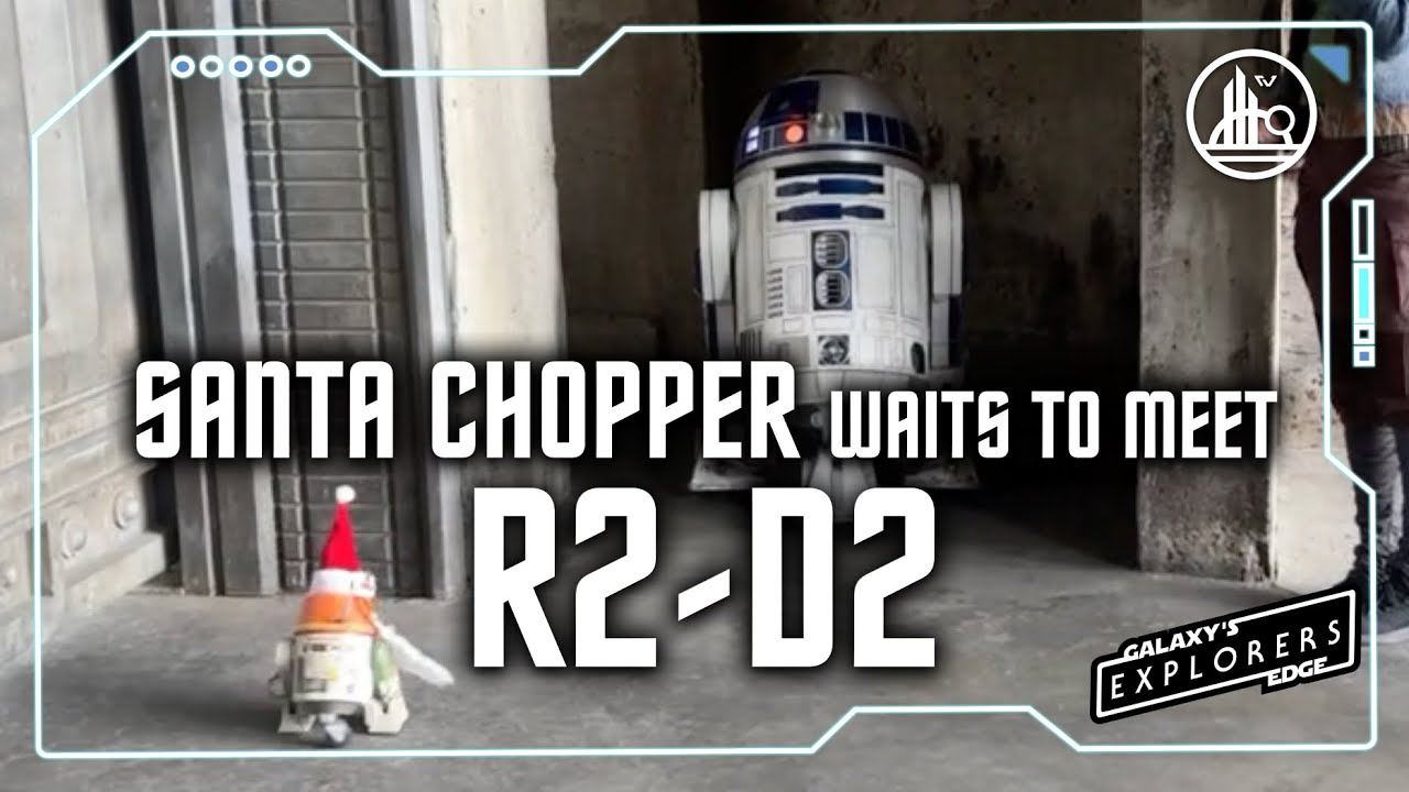 War Criminal Santa Chopper waits for R2-D2... and R2 is terrified of ...
