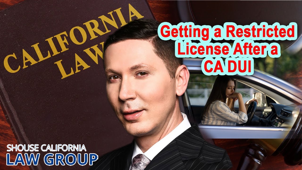 Getting a restricted license after a California DUI - YouTube