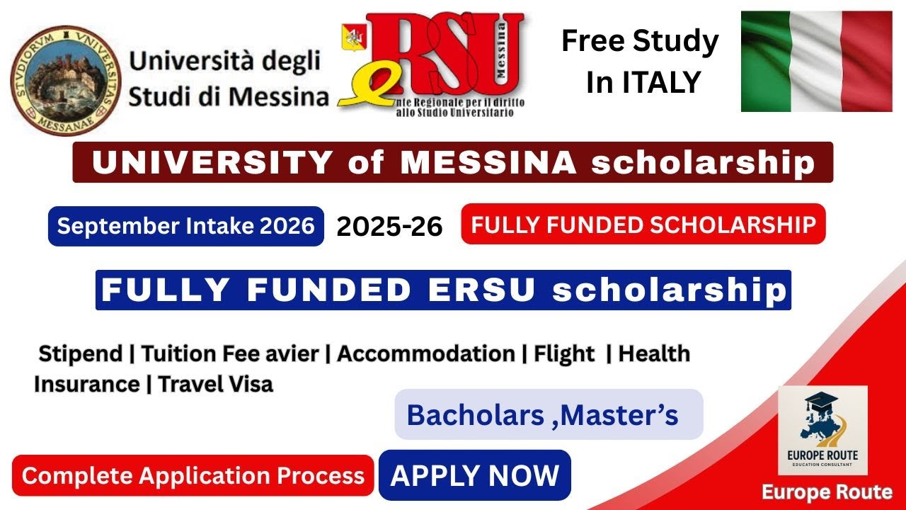 How to Apply for the University of Messina Scholarship 2026 in Italy ...