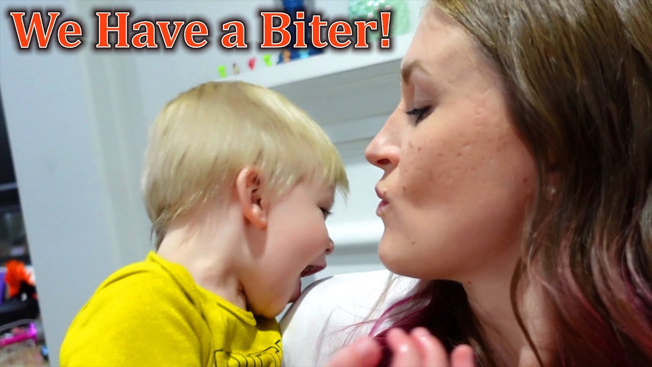 We Have a Biter!!! Preston Thinks Its Hilarious to Bite! - YouTube