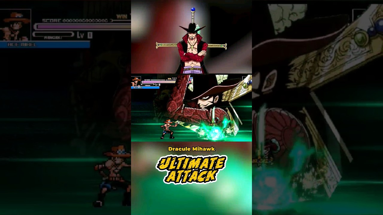 Dracule Mihawk - Ultimate Attack 💥 #anime #onepiece #mugen - YouTube