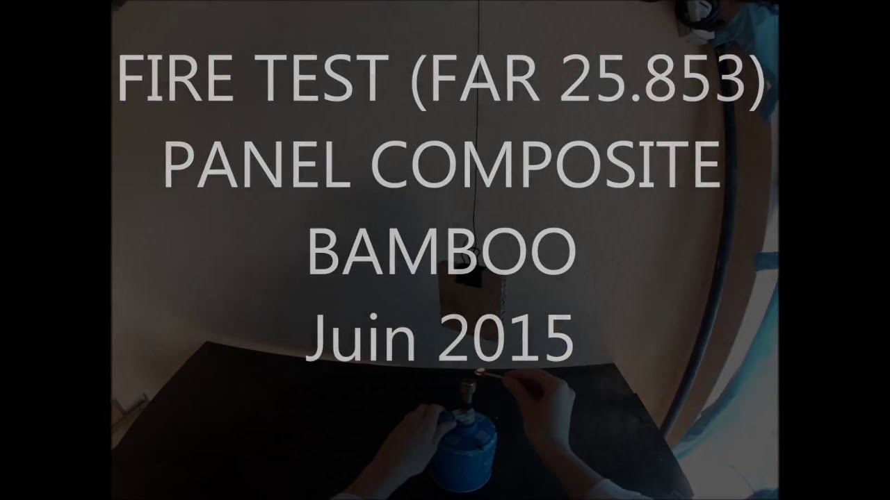 Fire test Panel composite Bamboo - YouTube