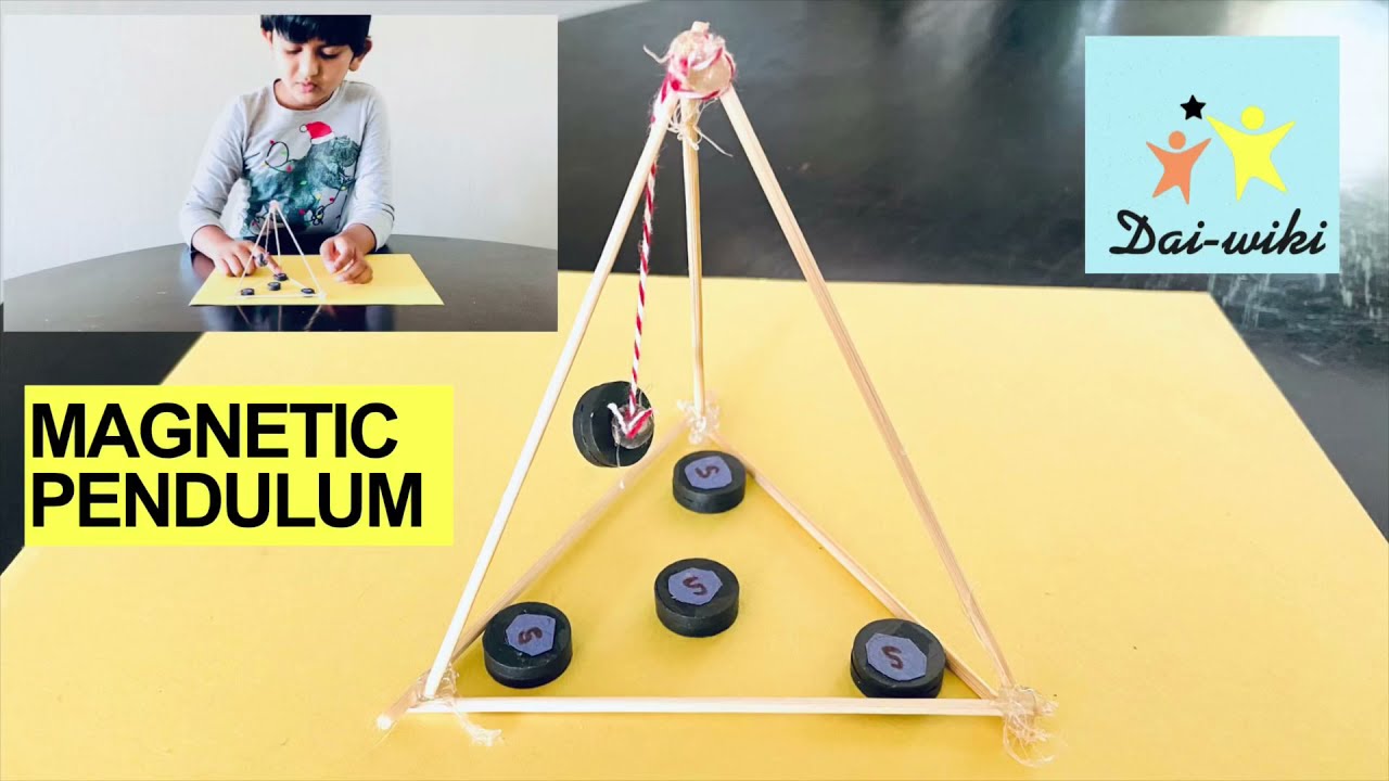 Magnetic pendulum experiment || easy home science experiment for kids ...