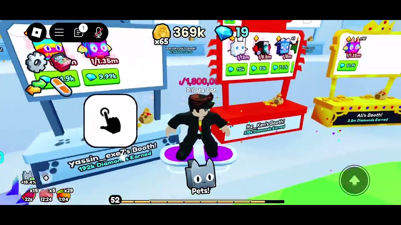 Playing pets go pt3 here is the person who made pet simulator 99 and ...