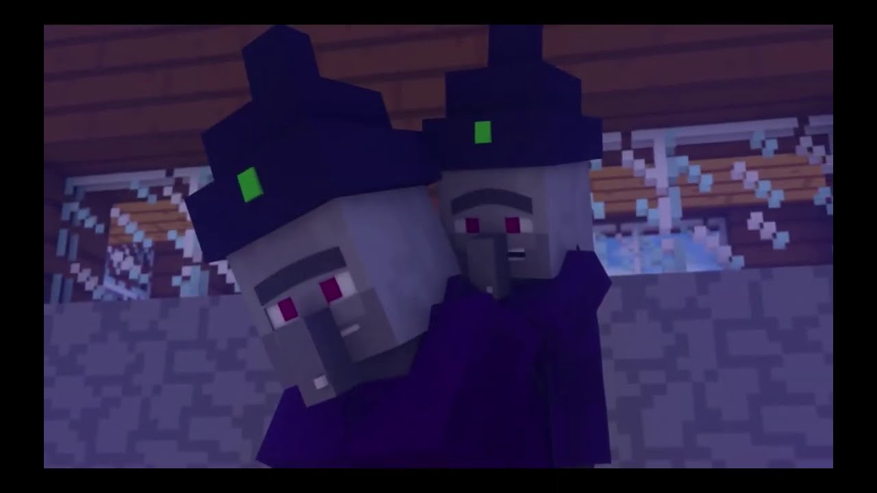 😞Reacting to Sad Villager and Pillager life😞 Minecraft Animation by ...