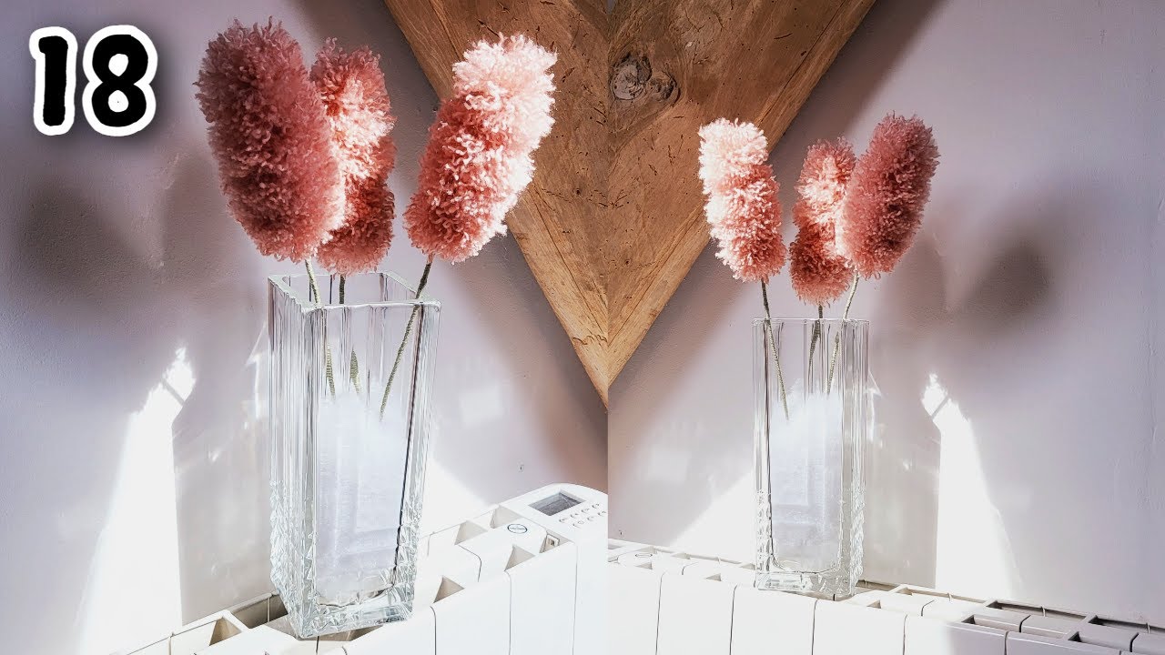 3Minute - DIY Ornamental Grass Flower using YARN🧶 - YouTube