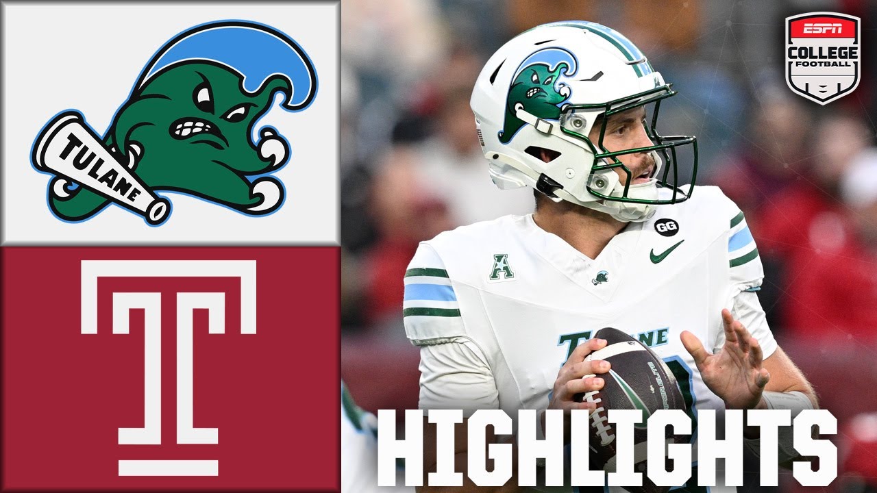 Tulane Green Wave vs. Temple Owls | Full Game Highlights | ESPN College ...