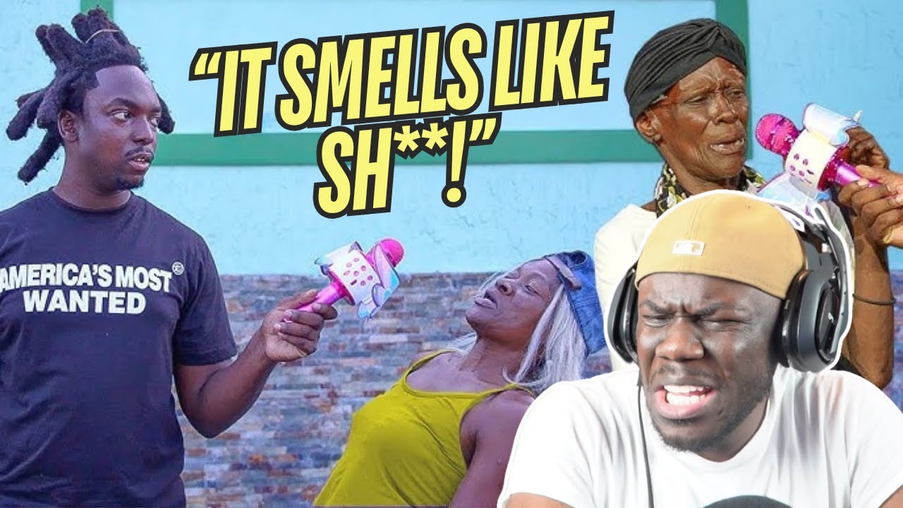 He Interviews People With A Microphone That Smells Like Sh**! - YouTube