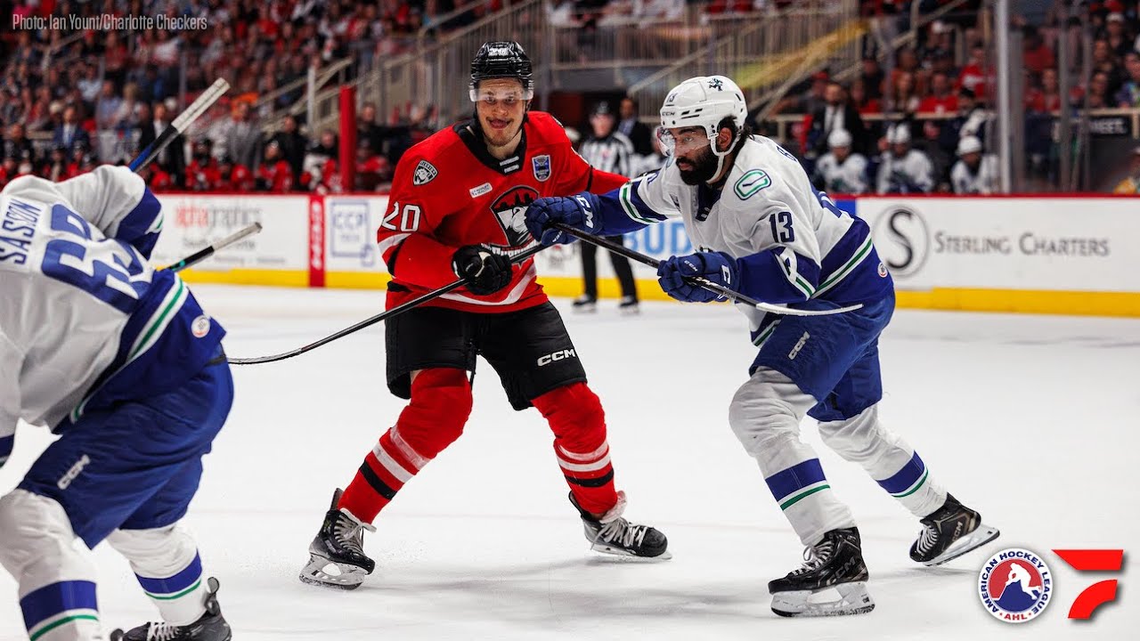 HIGHLIGHTS: Game 2 Abbotsford Canucks vs Charlotte Checkers | Calder ...