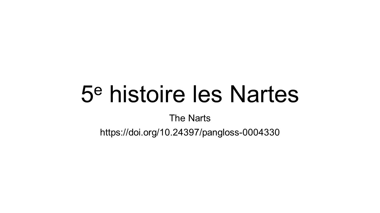 The Narts | Ubykh folktale - YouTube