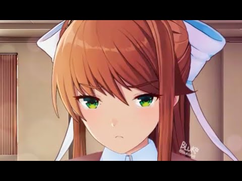 You pranked Monika and she pranks you back by pretending to cry🥺【Live2D ...