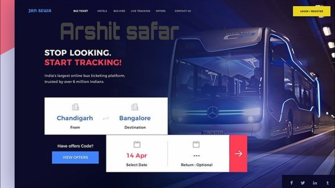 Bus Ticket reservation system , using PHP,my SQL , html - YouTube
