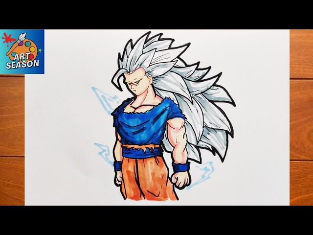 How To Draw Goku Mastered Ultra Instinct Ssj3 With Color