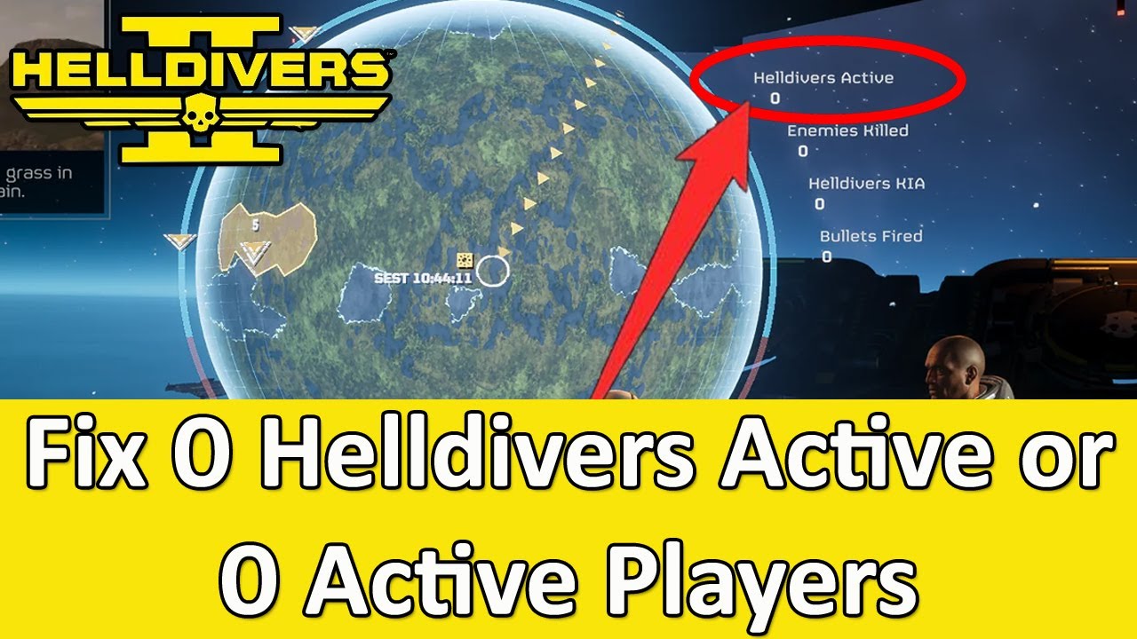 How To Fix 0 Helldivers Active or 0 Active Players In Helldivers 2 - YouTube