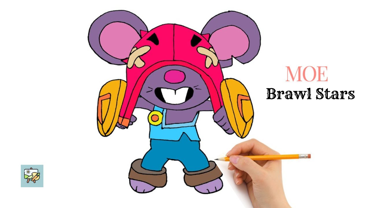 How to Draw Moe | from Brawl Stars | New Mythic Brawler - YouTube