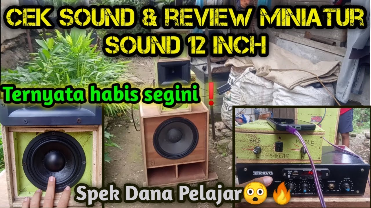 Review Harga dan Cek Sound Miniatur 12 inch || ternyata habis segini 😲🔥 ...