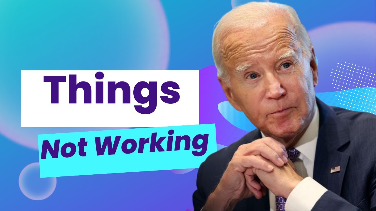 Things not working for President Joe Biden Growing Economy is also not ...