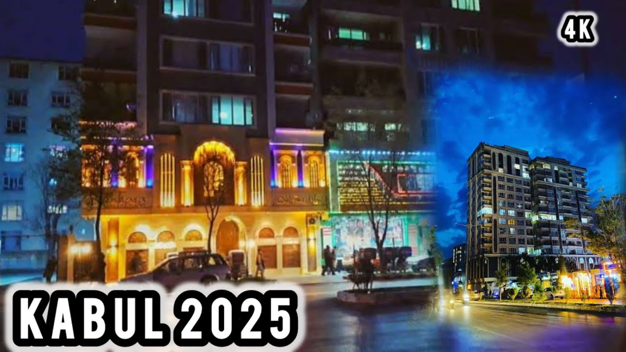 Kabul At Night 4k Cinematic Mood Video کارته چهار Youtube