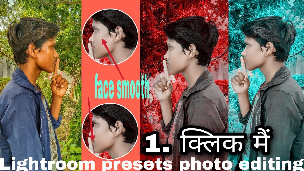 एक क्लिक मैं फोटो एडिट करे Lightroom presets photo editing ... face ...
