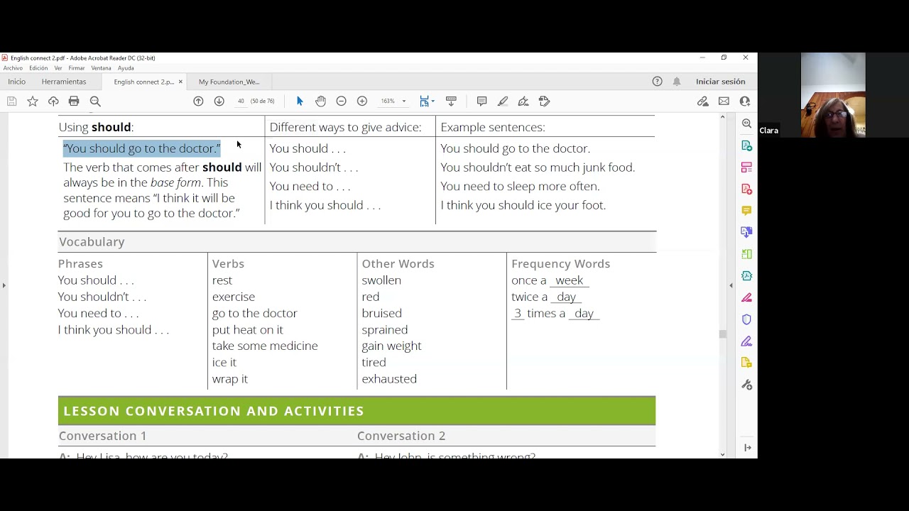 Leccion 20 21 English Connect 2 - YouTube