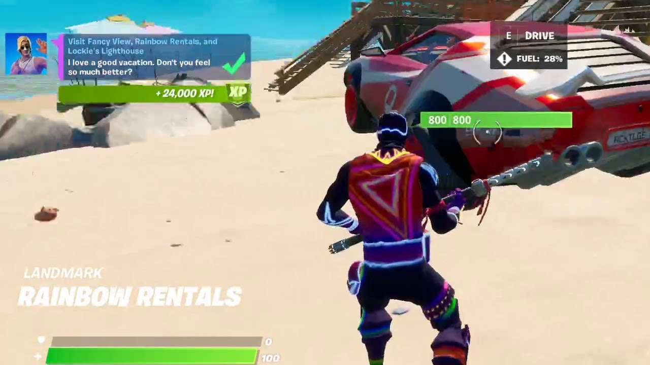 Fortnite Chapter 2 Season 6 Challenge: Visit Fancy View, Rainbow ...