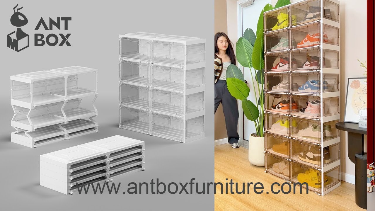 Ant box DIY shoe storage LED shoe boxMayi box - YouTube