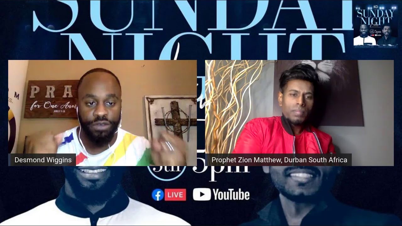 SUNDAY NIGHT LIVE : guest Prophet Zion Matthew - YouTube