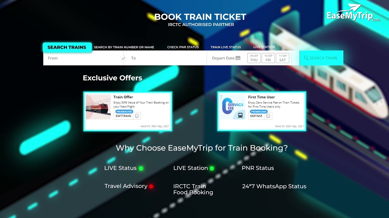 Book Trains at a Lower Price using our Promo Codes! *T&C Apply - YouTube