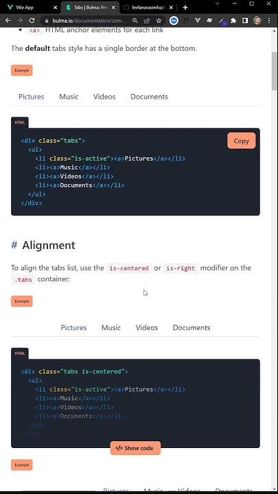 Login tabs design using bulma in #vue #compositionapi #vue3 #leelawebdev - YouTube