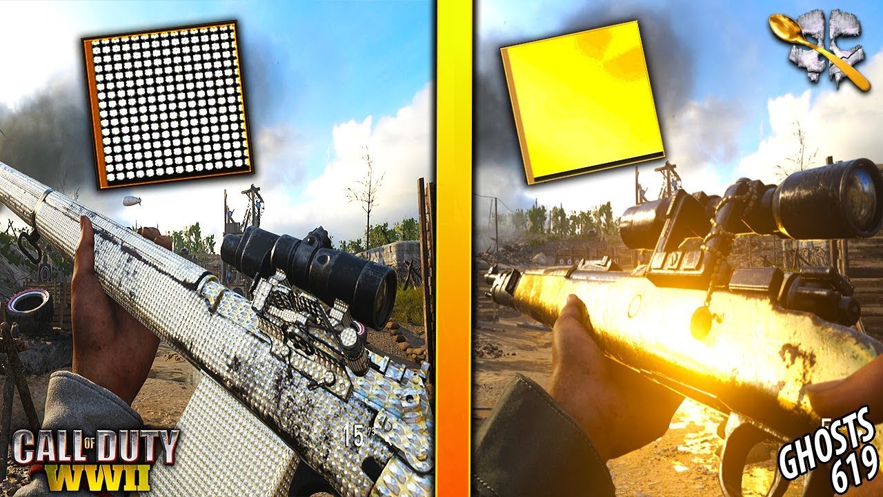 CoD WW2: GOLD and DIAMOND Camo Gameplay! Diamond Snipers! - YouTube