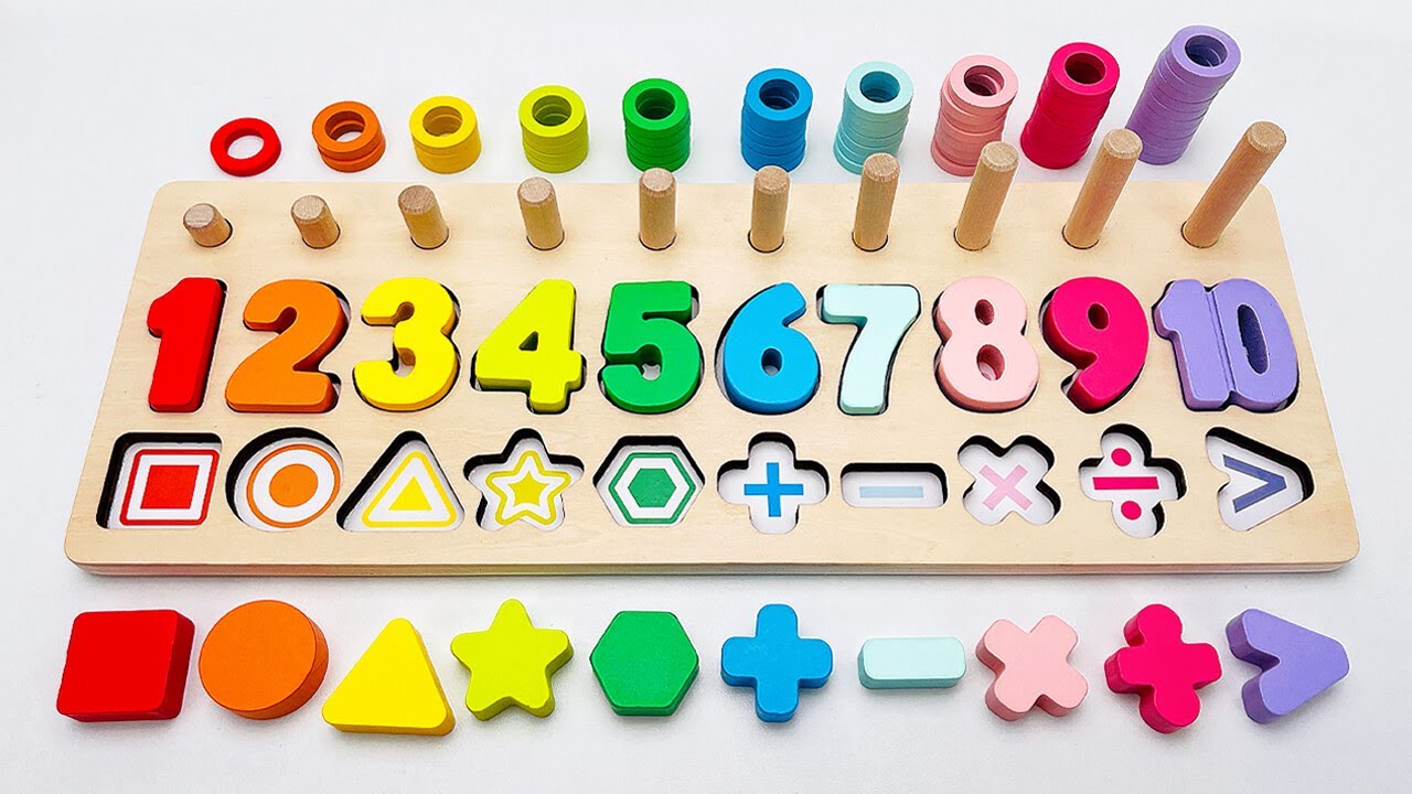 Best Learn Numbers, Counting 1 to 10, Shapes with Activity Puzzle ...