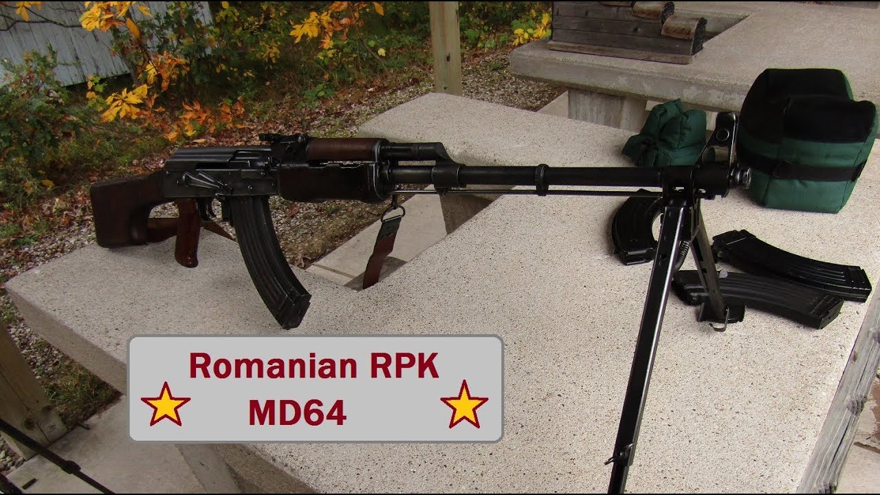 Shooting the Romanian RPK MD64 - YouTube