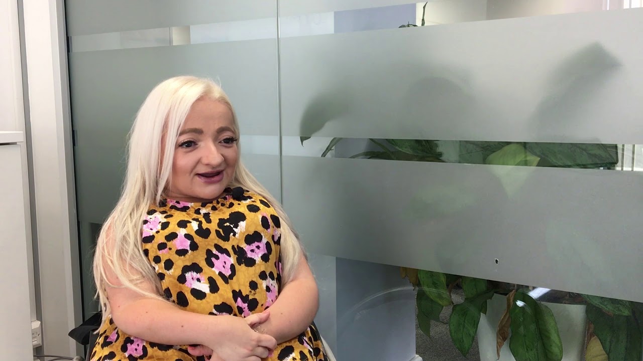 Samantha Renke Disability Power 100 list interview - YouTube