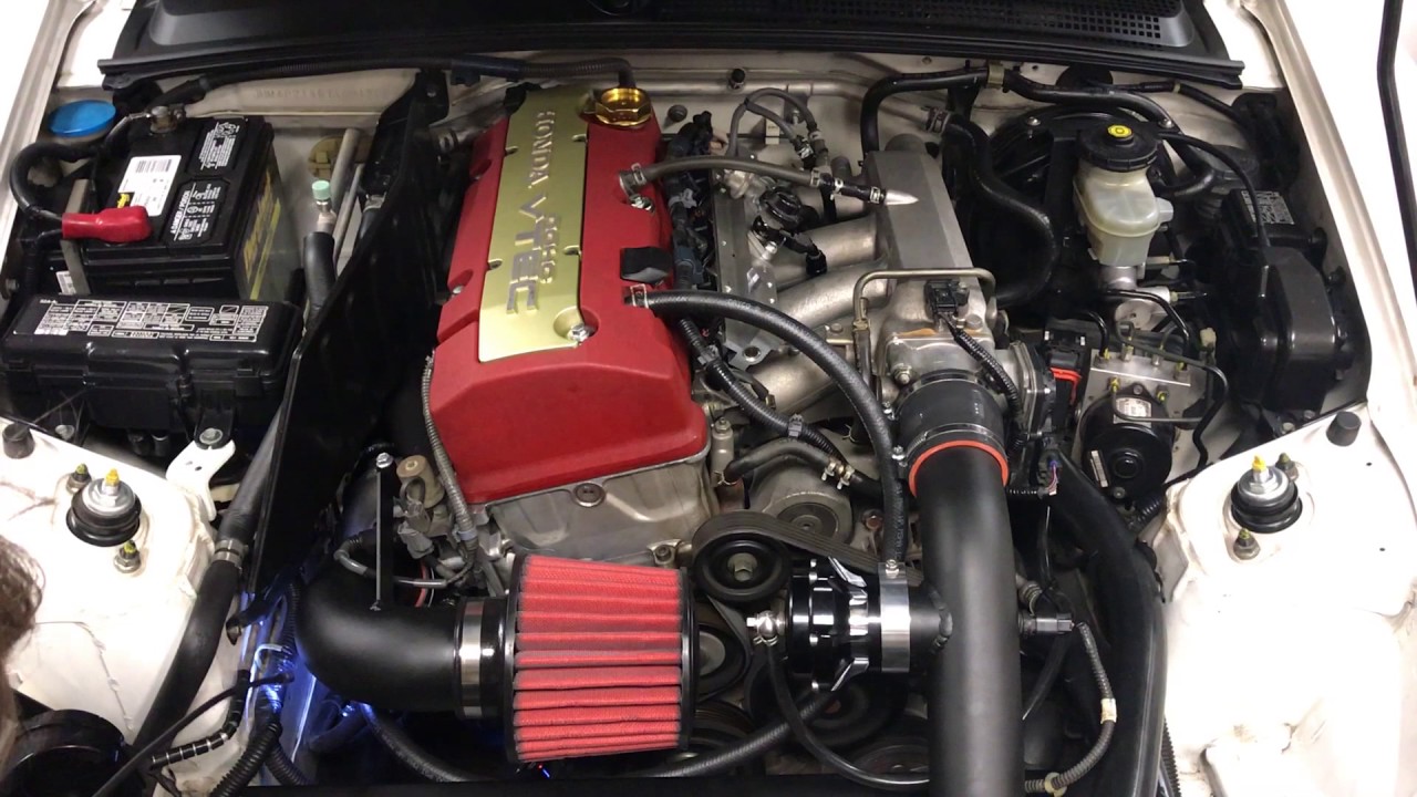 Turbo AP2 S2000 first crank - YouTube