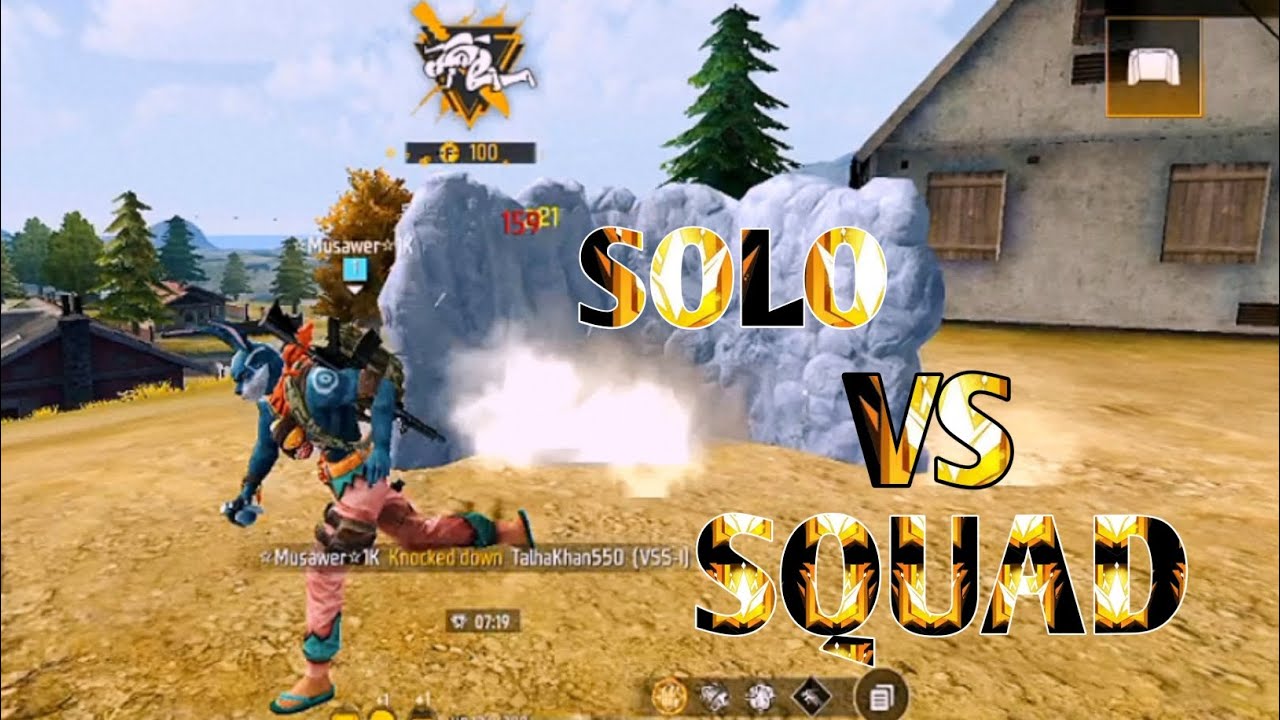 SOLO VS PRO SQUADS GAME PLAY OF FREE FIRE 🔥 - YouTube