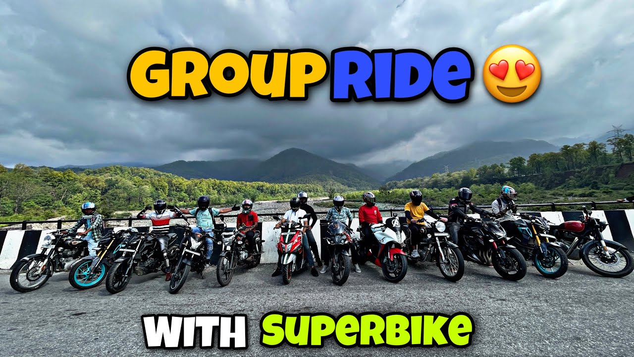 Our Insane First Group Ride on SUPERBIKES! 😱🥰 - YouTube