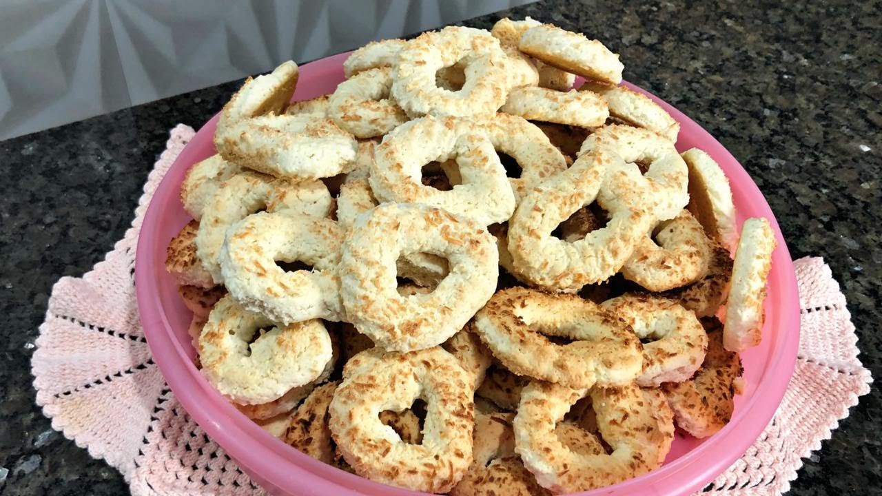 DERRETE NA BOCA! Receita deliciosa de bolacha de coco! Como fazer ...