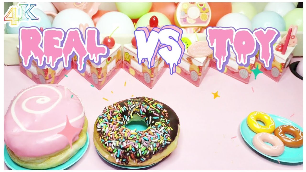 Real vs Toy : Donut 🥯 Slice It All - YouTube