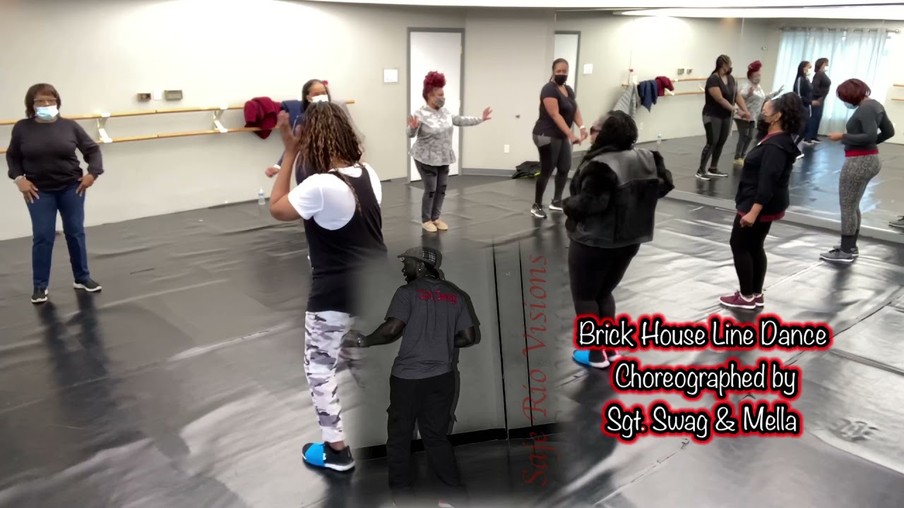 Brick House Line Dance choreographed by Sgt. Swag and Mella - YouTube