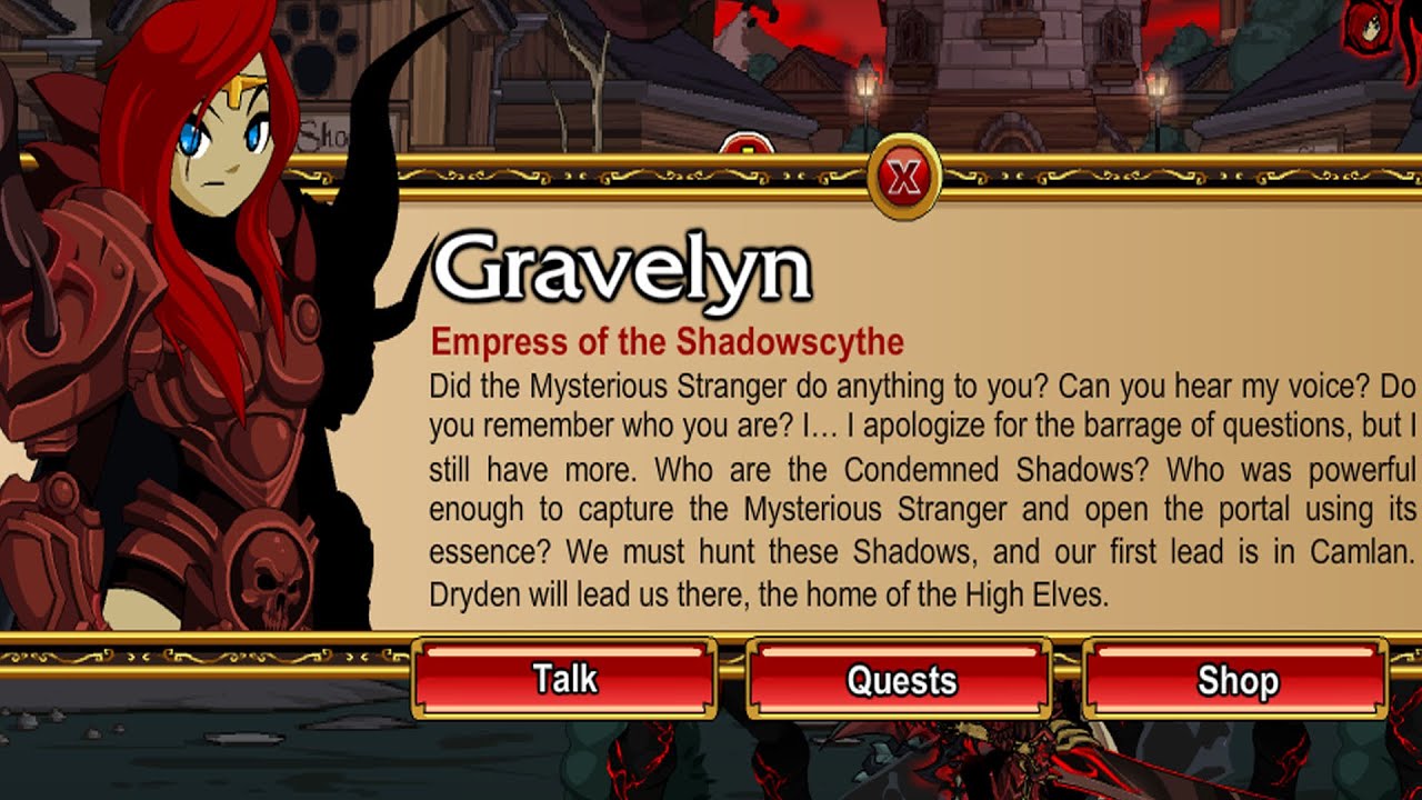 AQW NEW GRAVELYN QUEST /JOIN SHADOWBATTLEON (DOOM ECLIPSE 2023) - YouTube
