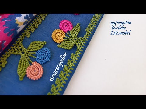 Göz dolduran güzelliğiyle tunus yapraklı tığ oyası @ayseoyalim 132.model