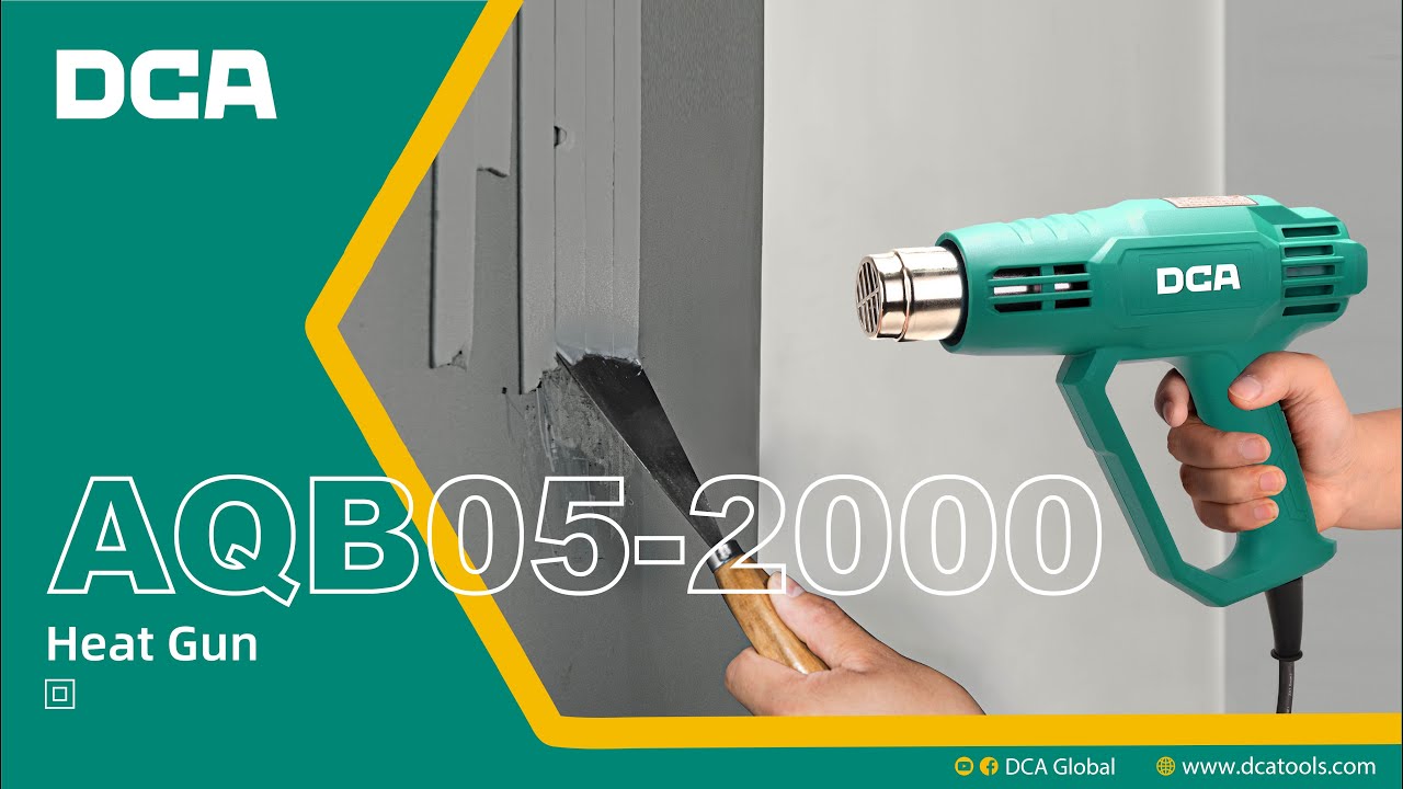 DCA HEAT GUN AQB05-2000 - YouTube