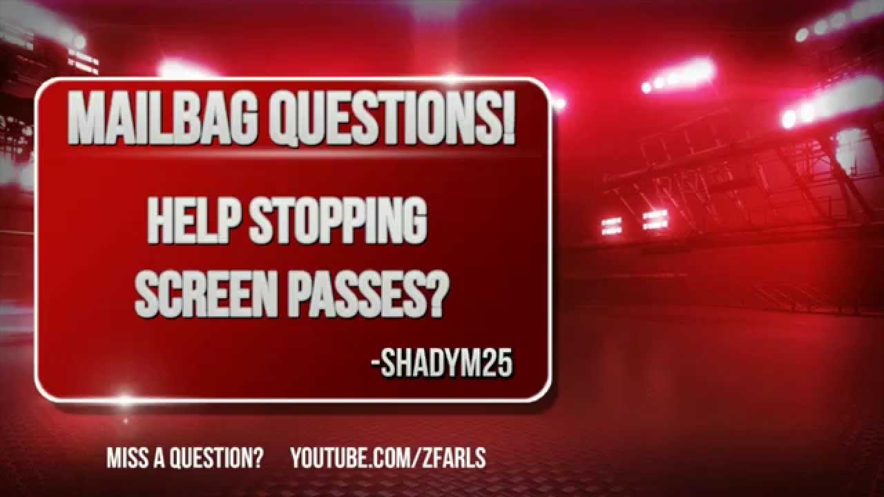 How To Stop Screen Passes in Madden 16! - YouTube