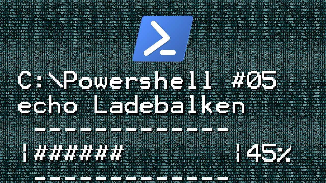 Powershell #05 - Ladebalken - YouTube