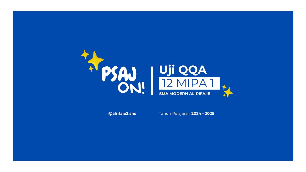 Pelaksanaan ujian QQA dari kelas 12 SMA Modern Al-Rifaie - YouTube