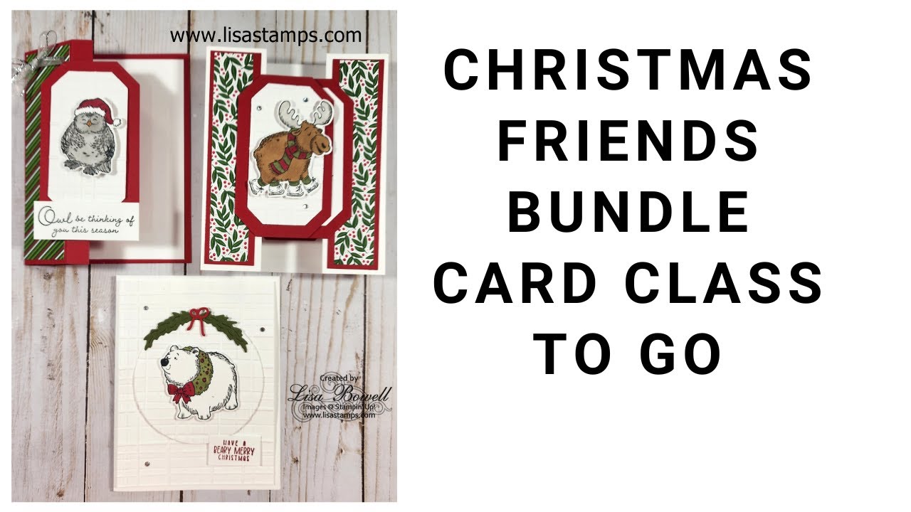 Christmas Friends Card Class to go - YouTube