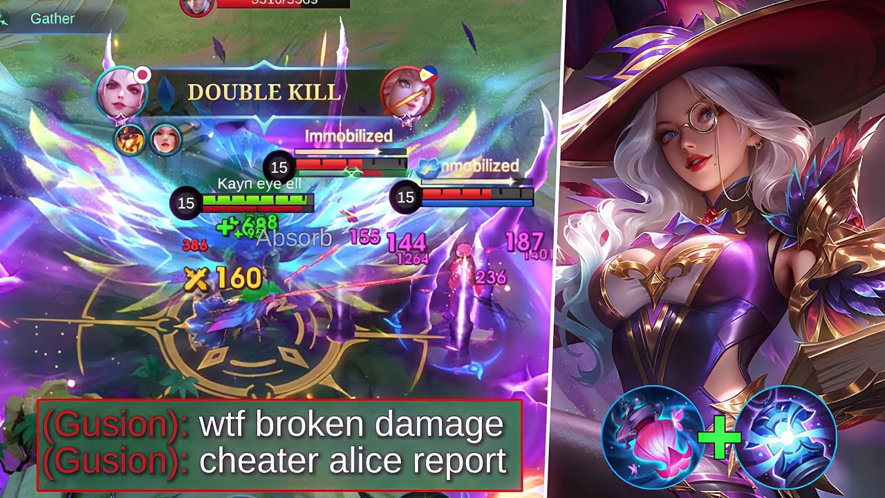 NEW META ALICE BEST BUILD AND EMBLEM TO CARRY YOUR TEAMMATES FOR NEW ...