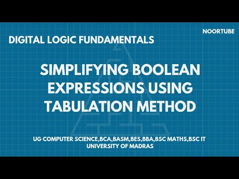 Tabulation Method | Simplifying Boolean Expression - YouTube