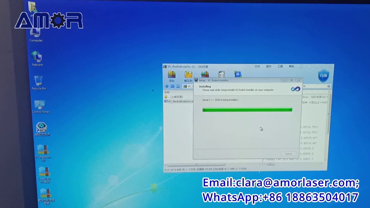 How to use CCD Camera Laser Cutter 1-how to install software - YouTube