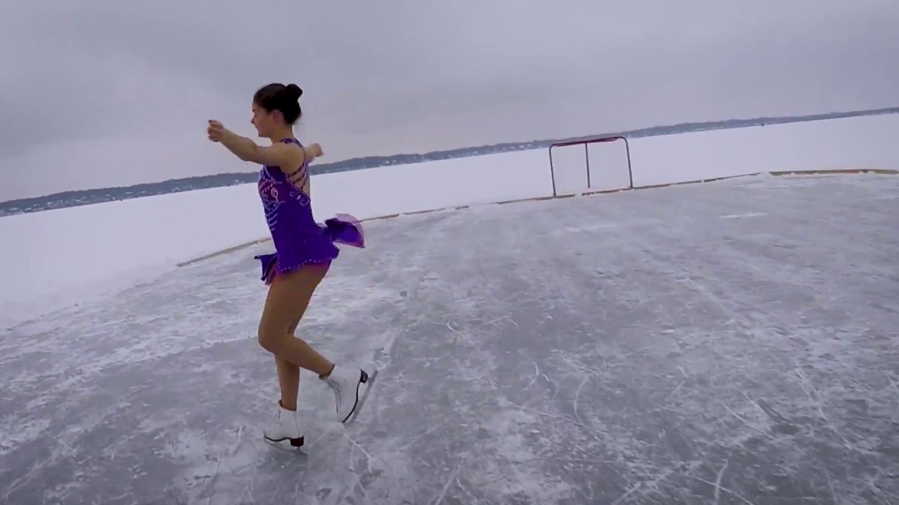 Skating on Lake Max - YouTube